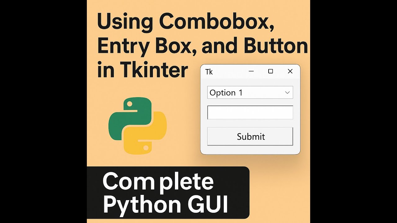 Tkinter Combo Box Entry Field And Function Calling By Button Python