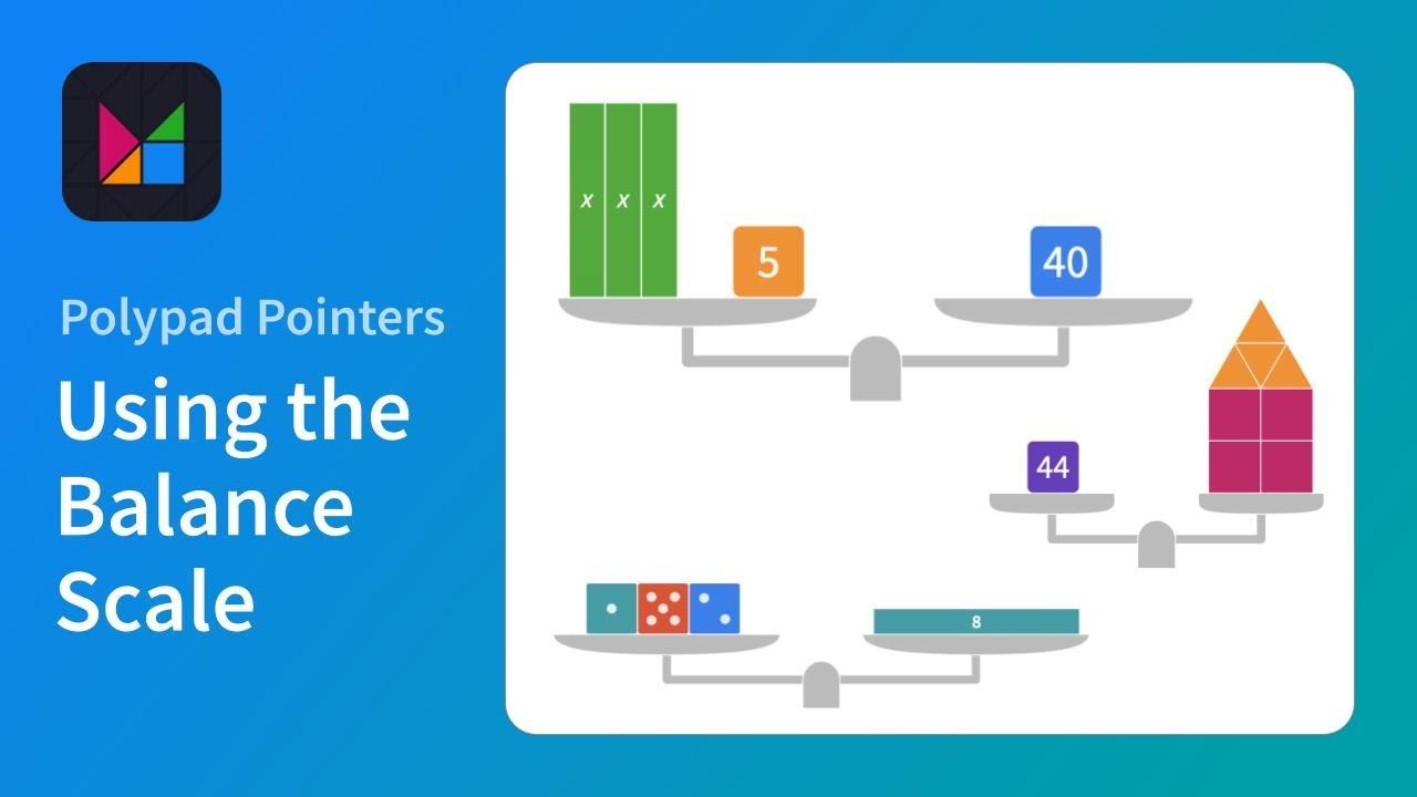 Using The Balance Scale Polypad Pointers Youtube