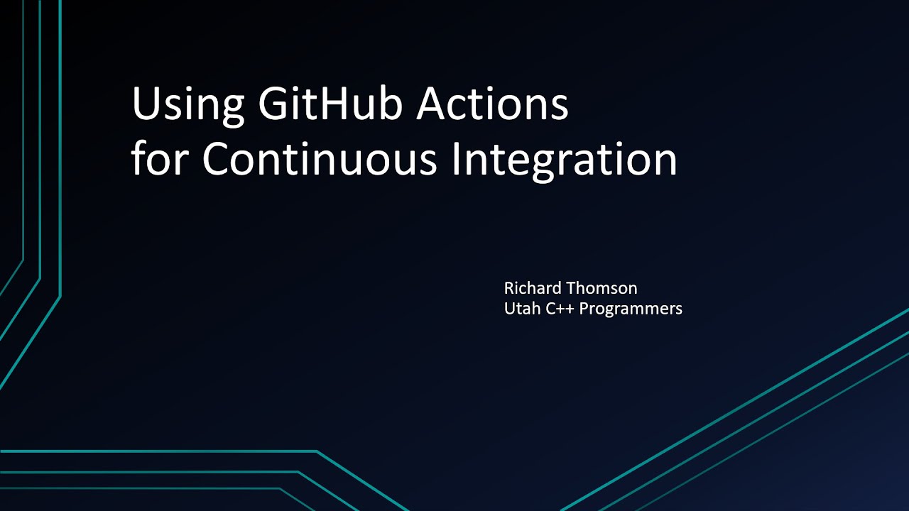Using Github Actions For Continuous Integration Youtube
