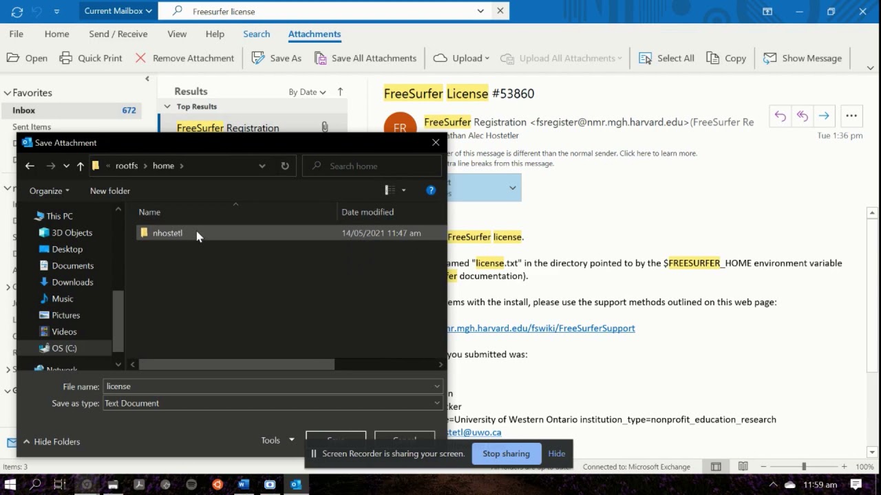 Video 5 Obtaining And Saving Your Freesurfer License Youtube