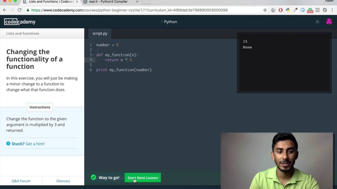 Codecademy Python Tutorial 14 Youtube