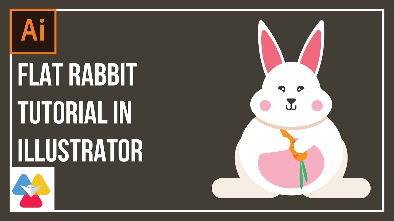 Flat Rabbit Tutorial In Adobe Illustrator Youtube
