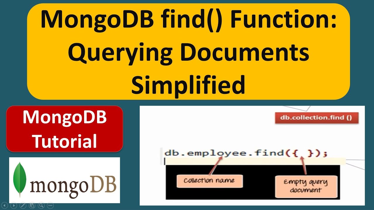 Mongodb Find Function Querying Documents Simplified Mongodb