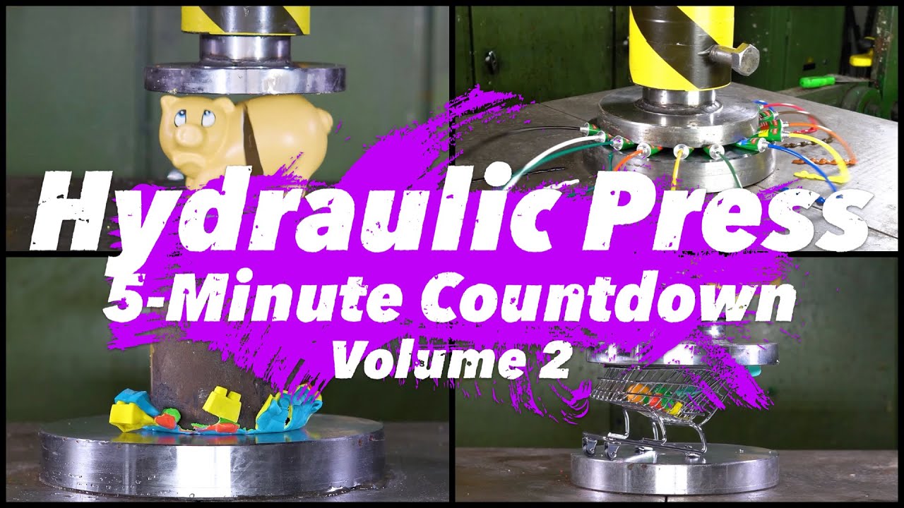 Hydraulic Press 5 Minute Countdown Volume 2 Youtube