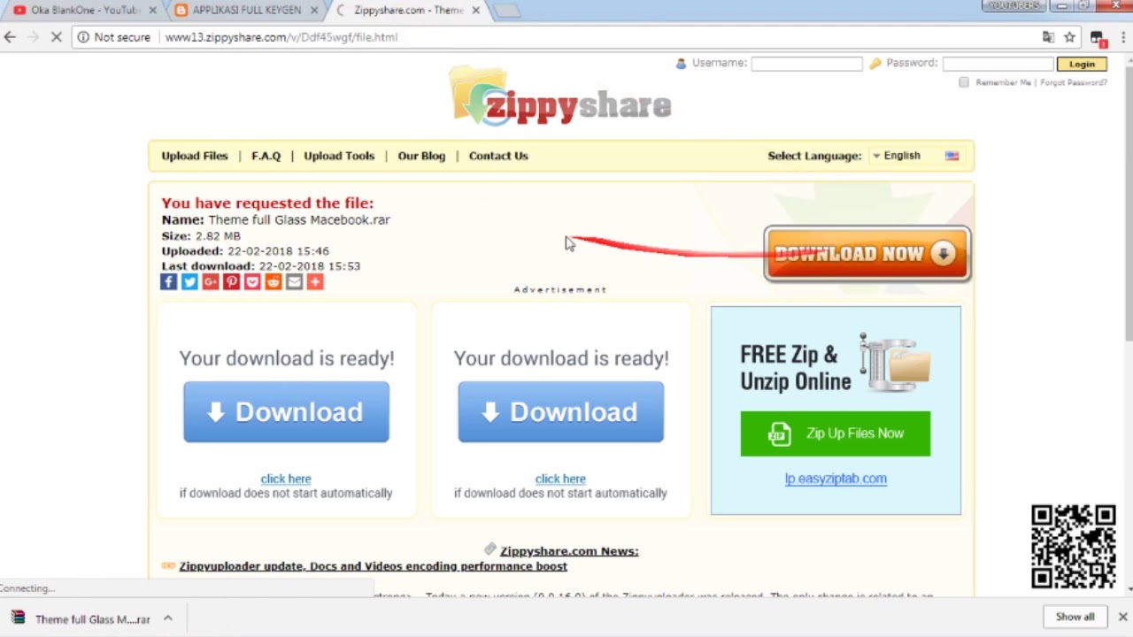 Cara Download File Di Zippy Share Youtube