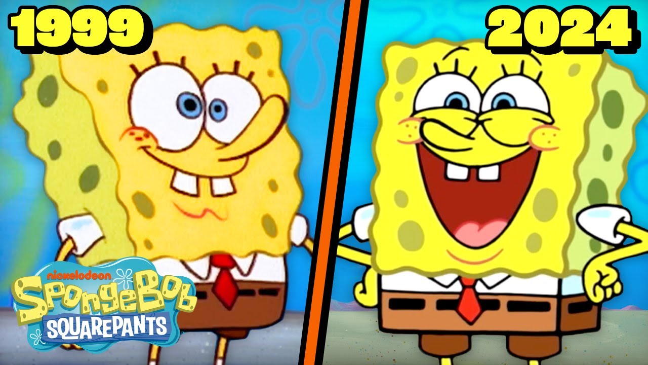 Spongebob Squarepants Then And Now