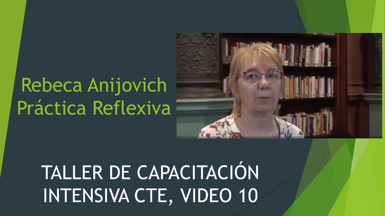 Video 10 Rebeca Anijovich Práctica Reflexiva Youtube