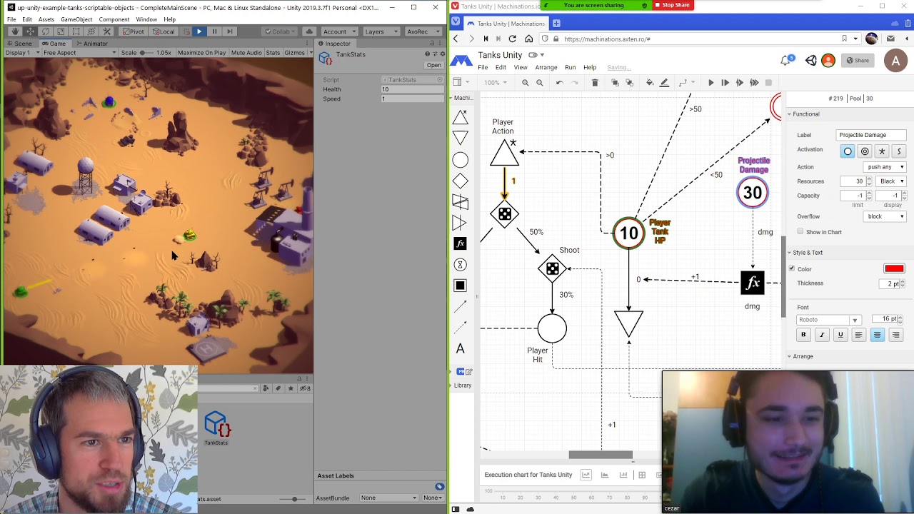 Fun With Tanks Machinations Unity Plugin Up Youtube