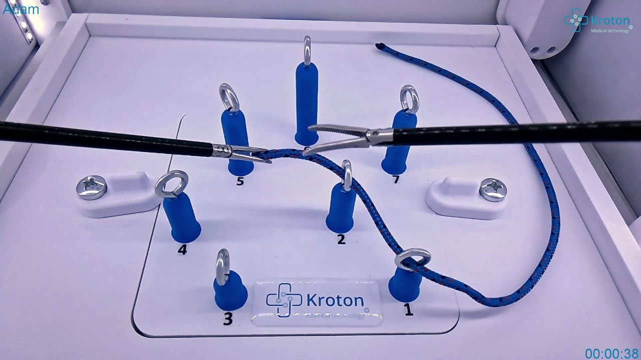 Laparoscopy Basic Training Needle Threading Youtube