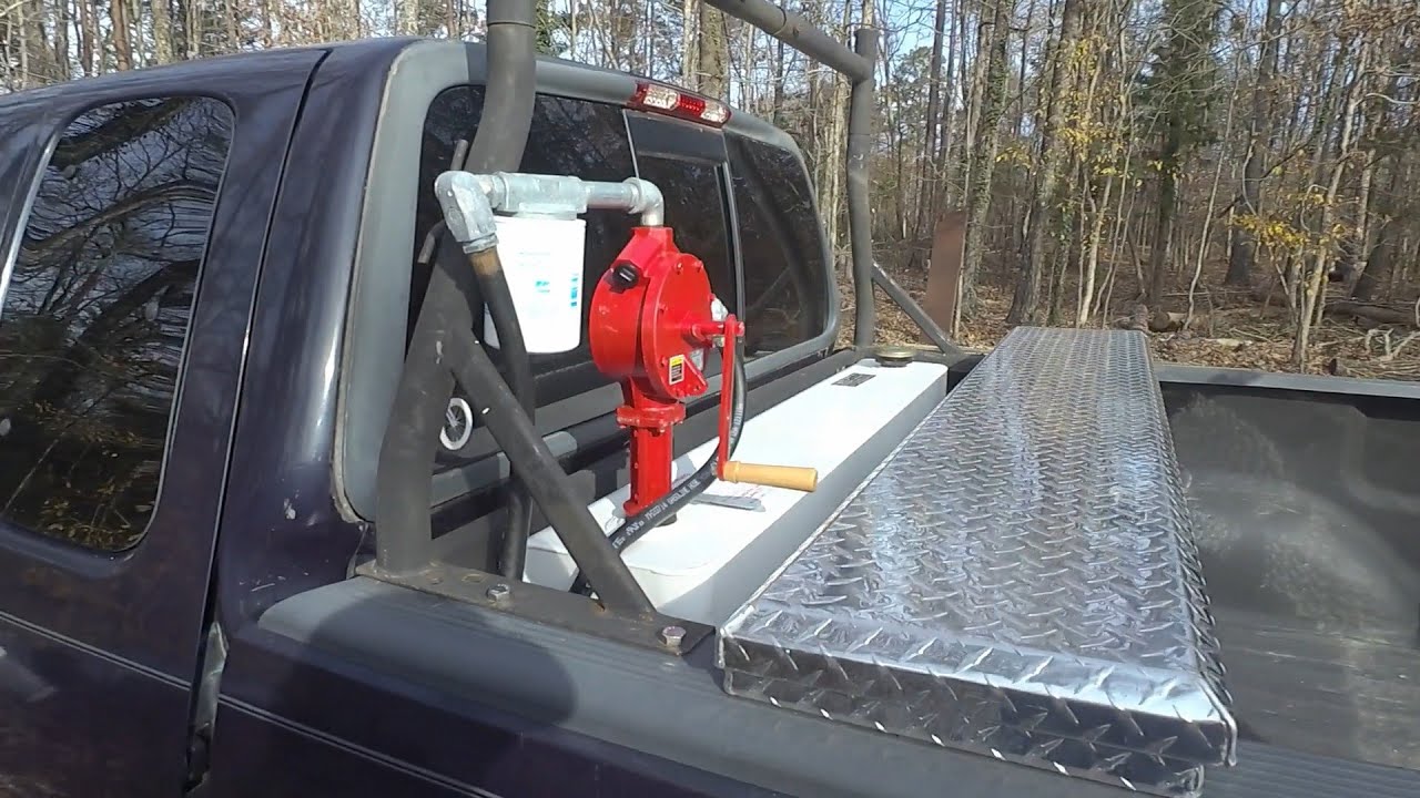 Adding A Fill Rite Pump And 40 Gal Transfer Tank To Pickup Truck Youtube