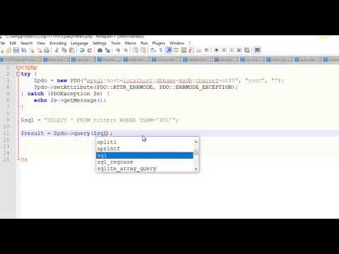 Execute A Database Query Using Pdo Youtube