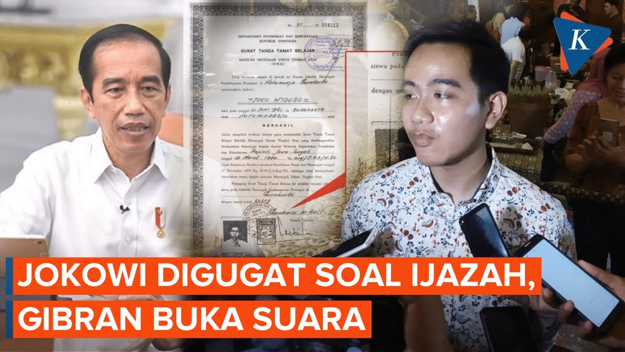 Gibran Tanggapi Gugatan Ijazah Palsu Presiden Jokowi Youtube