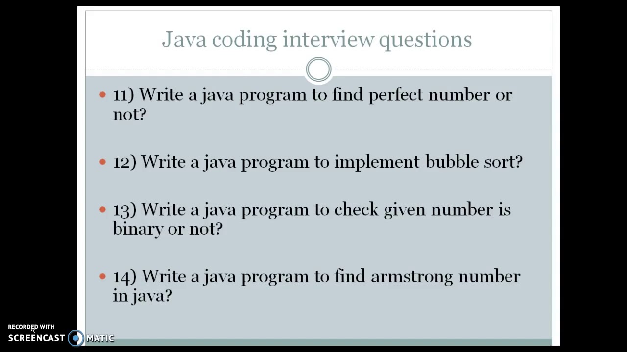 30 Java Coding Interview Questions To Crack Any Interview Youtube