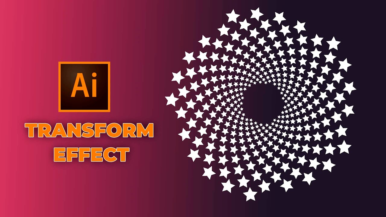 How To Create Transform Effect In Illustrator Srinu Photoediting Youtube