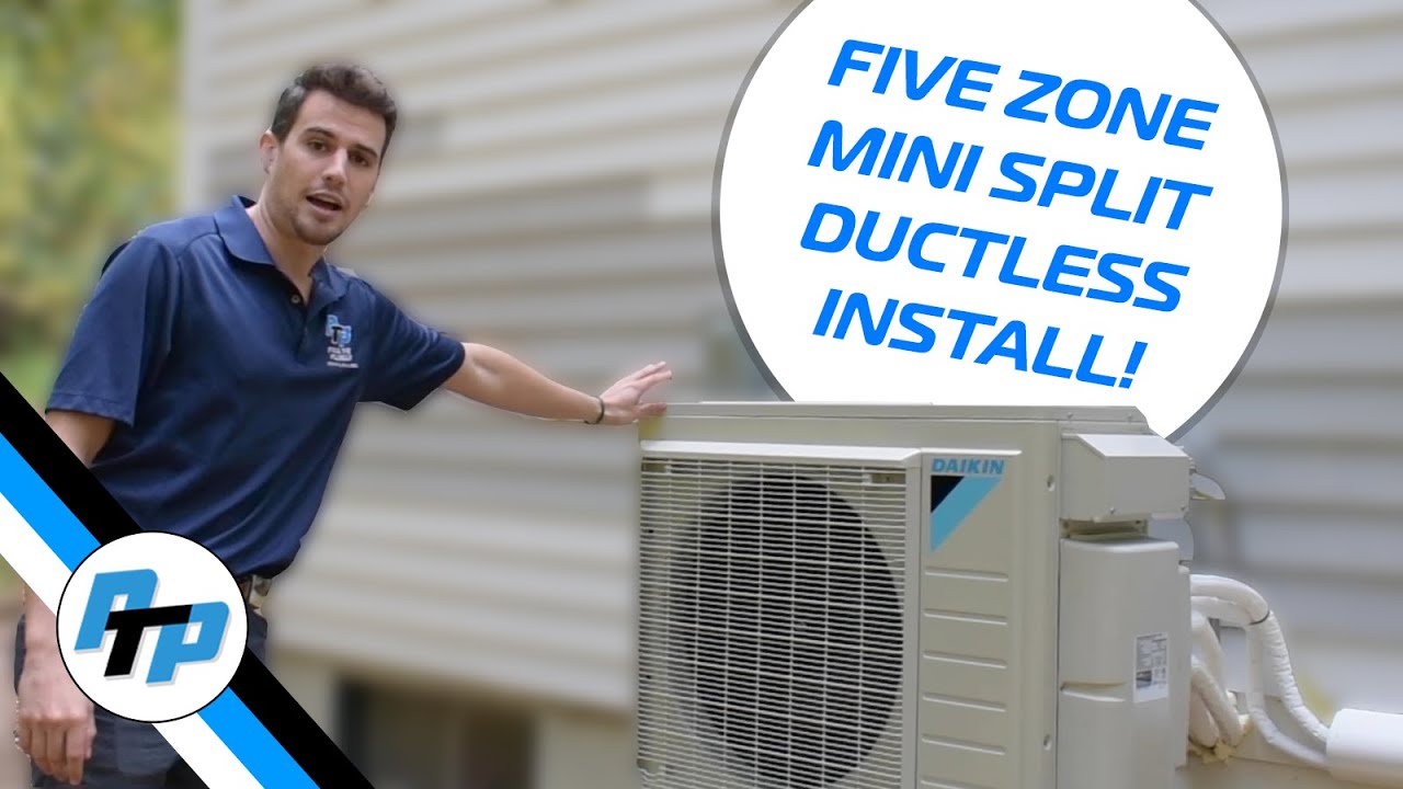 Five Zone Daikin Ductless Mini Split Installation Walk Through Youtube