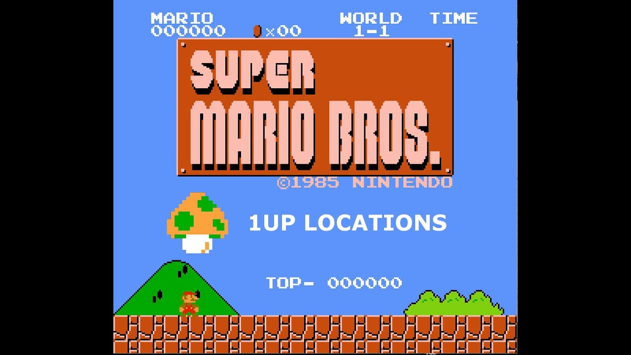 Super Mario Bros Secrets 1up Locations Youtube