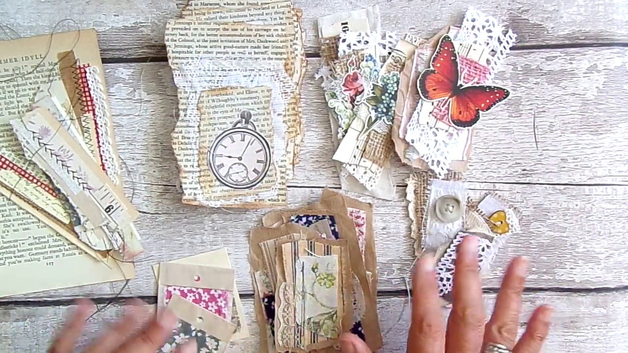 Junk Journal Ephemera Embellishment Items Youtube