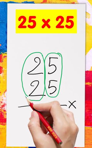 25x25 Shorts Math Maths Youtube