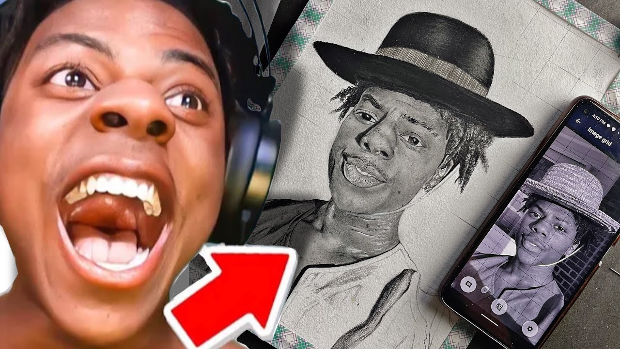 How To Draw Charcoal Hyper Realistic тба Ishowspeed тба Face Full Tutorial