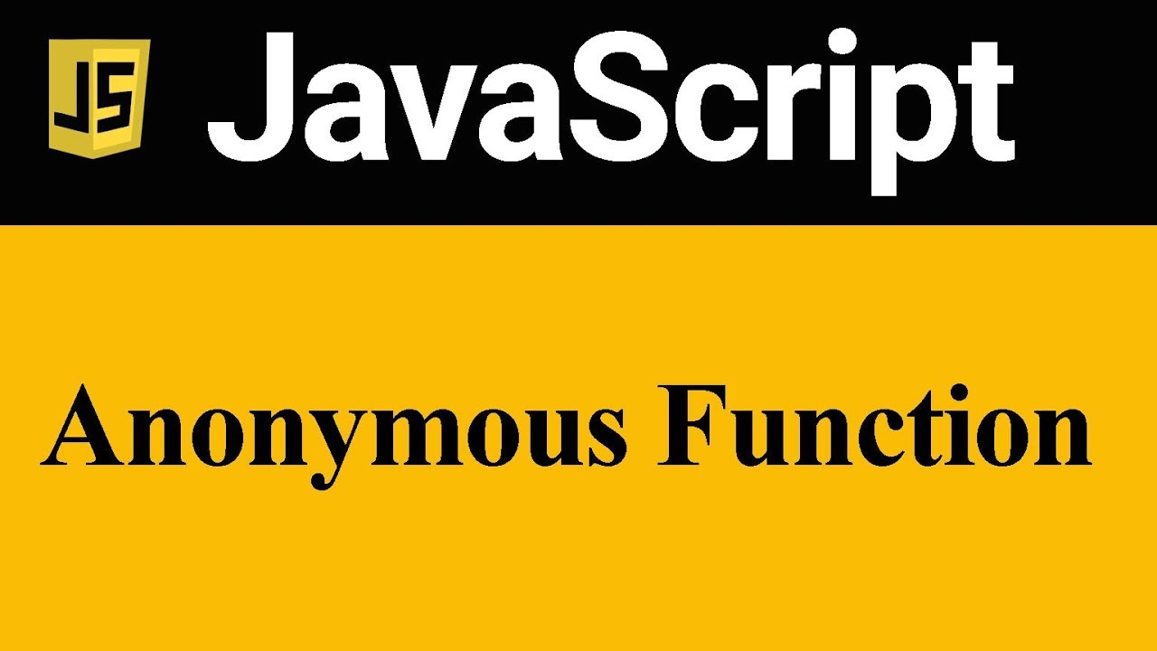 Anonymous Function In Javascript Hindi Youtube