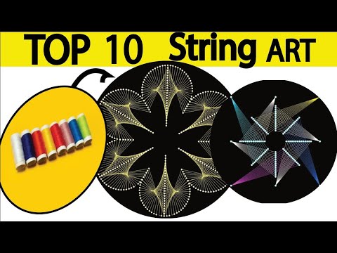 How To Make Top 10 String Art Pattern Youtube