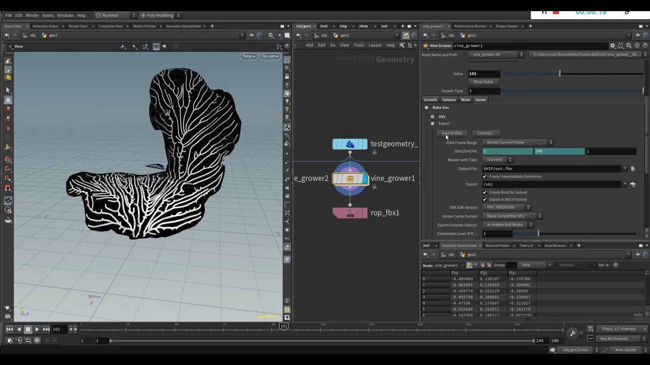 Houdini Vine Tool Breakdown For Real Time Youtube