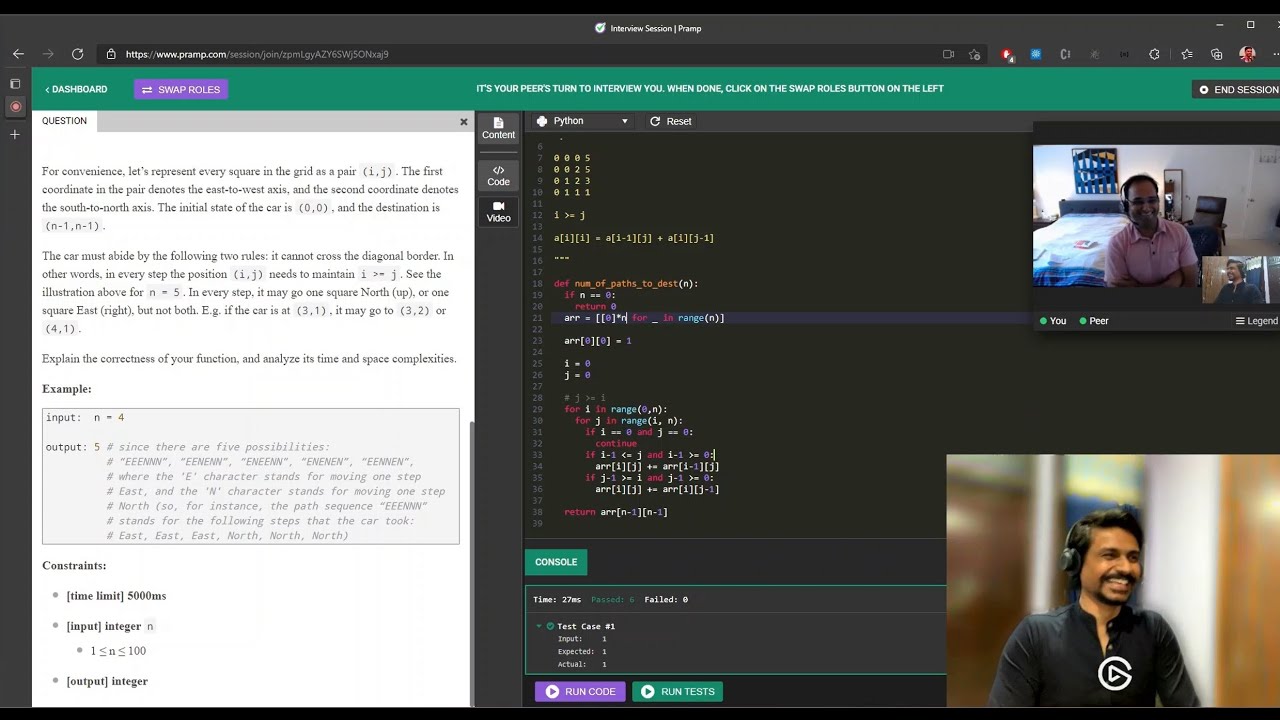 Pramp Coding Interview Data Structure And Algorithms Youtube