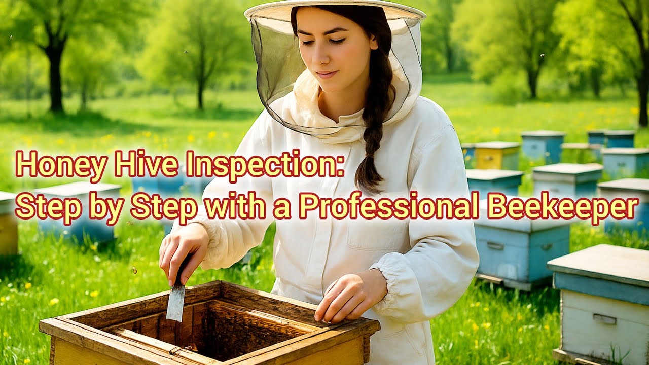 Honey Hive Inspection Step By Step With A Professional Beekeeper Youtube