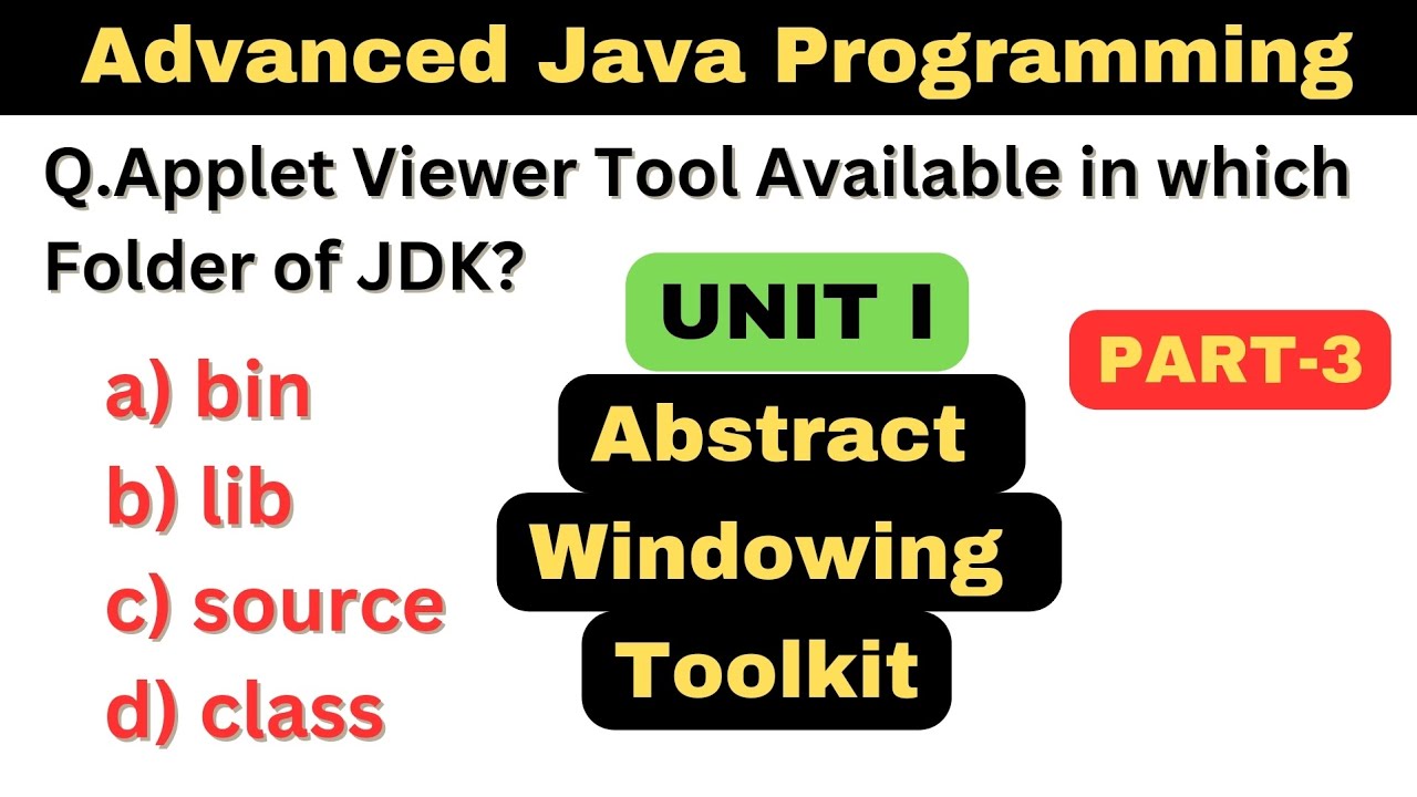 Advanced Java Programming Mcqs Java Mcq Questions And Answers Awt Mcqs