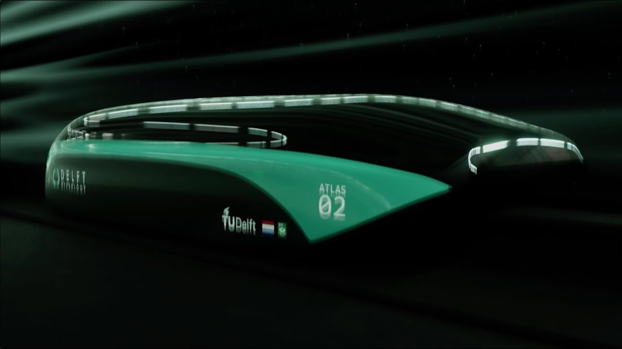 Delft Hyperloop Design Reveal Atlas 02 Youtube