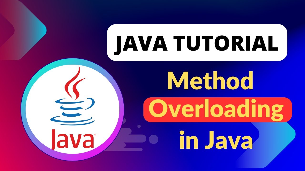 Java Tutorial Method Overloading In Java Explained With Real Life