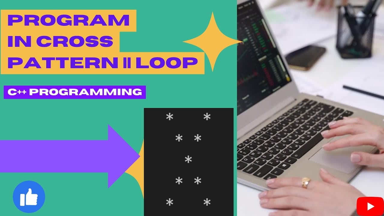 Program To Print The Cross Pattern C In X Shape Youtube