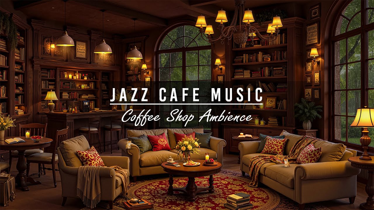 Rainy Jazz Cafe ёямзя птшх Smooth Jazz Instrumental Music In Cozy Coffee Shop