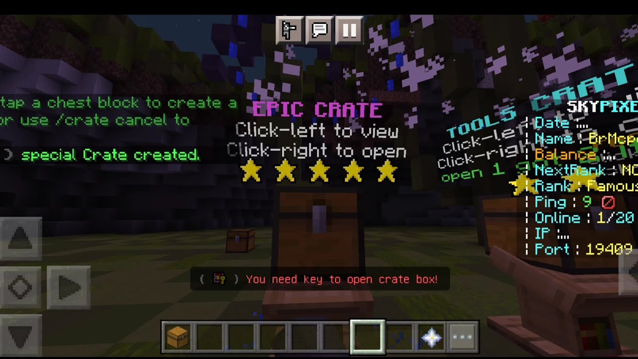 Pm4 Crate Box Pocketmine Plugin Youtube