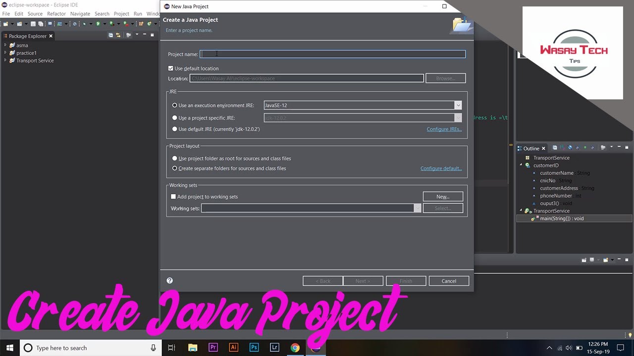 How To Create Java Project In Eclipse How To Create Java Project In
