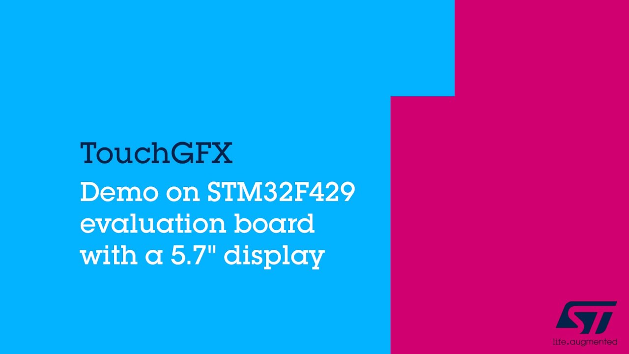 Touchgfx Demo On Stm32f429i Eval Youtube