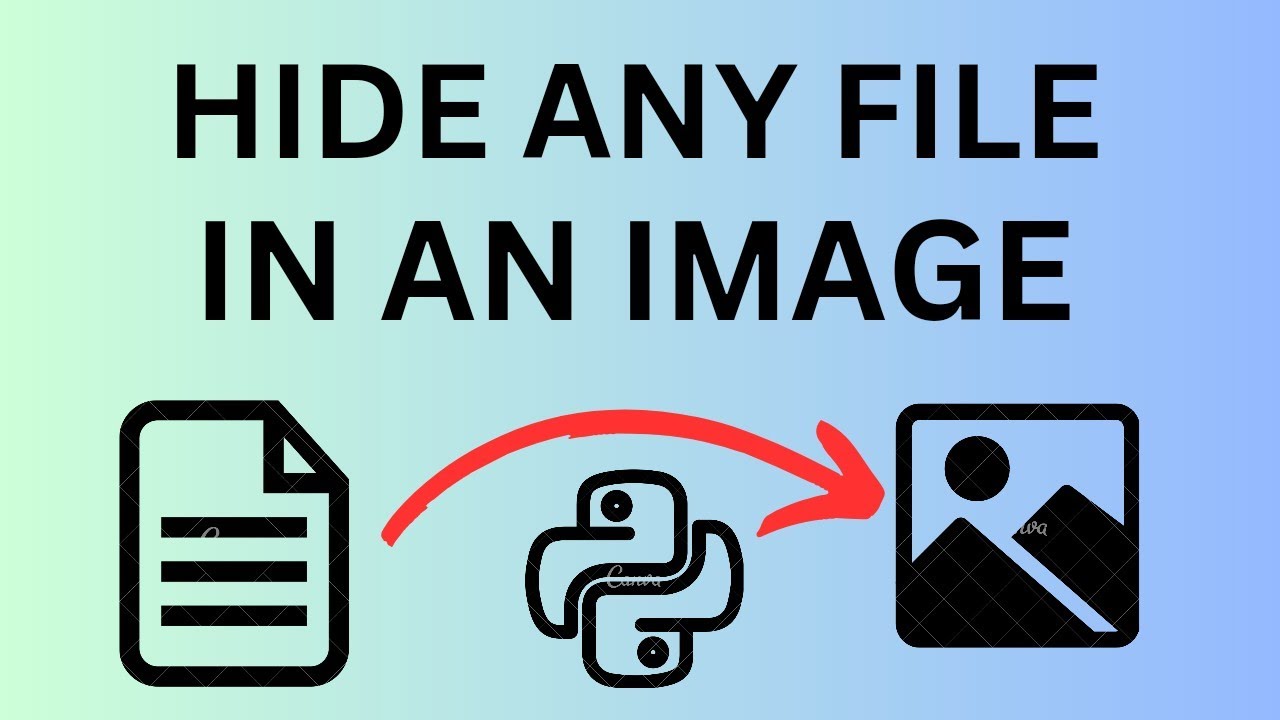 Hide Any File In An Image Steganography Tutorial Python Tutorial