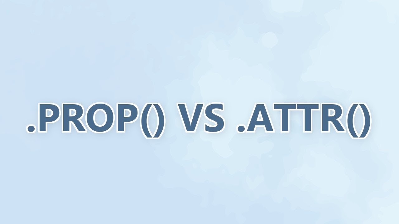 Prop Vs Attr 9 Solutions Youtube