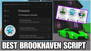 Brookhaven Script Admin Unlock Premium Gamepass Roblox Script He Faster ...