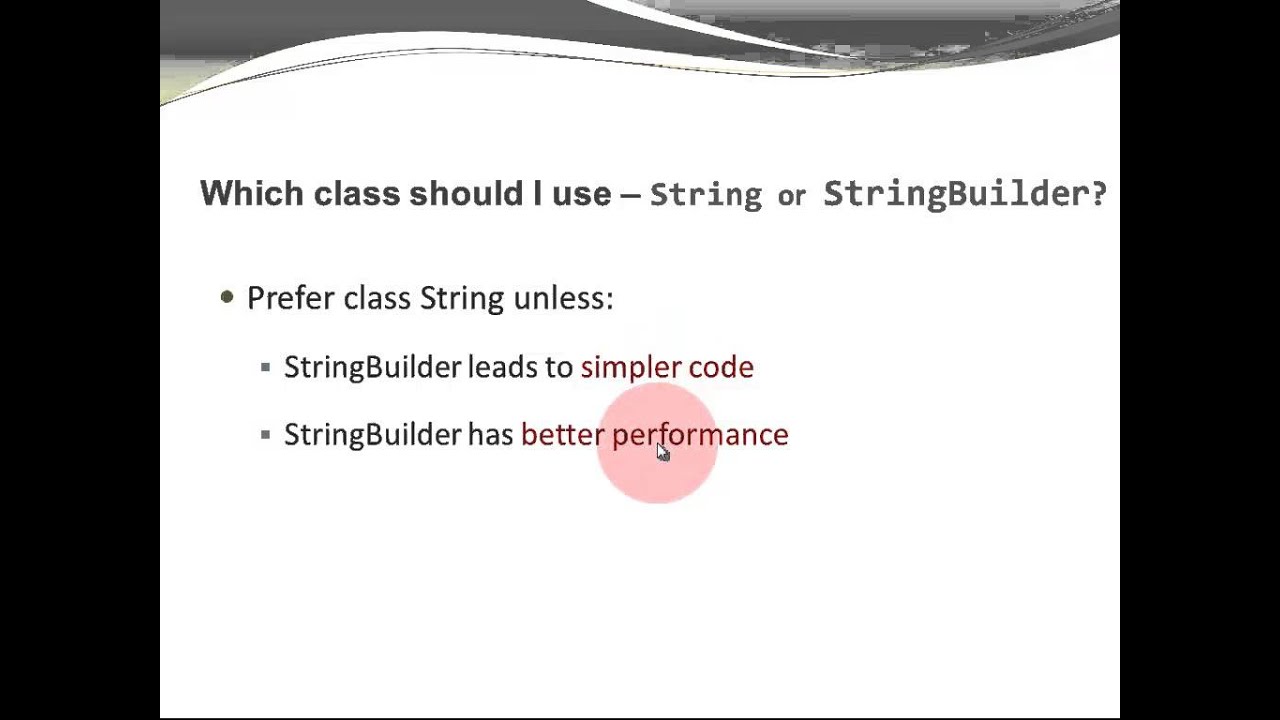 Java Basics Intro To Class Stringbuilder Youtube