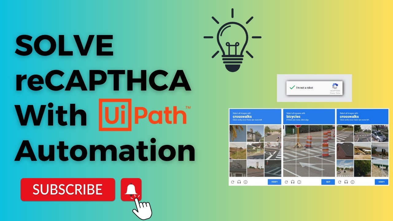 Recaptcha Solution With Automation Uipath Youtube