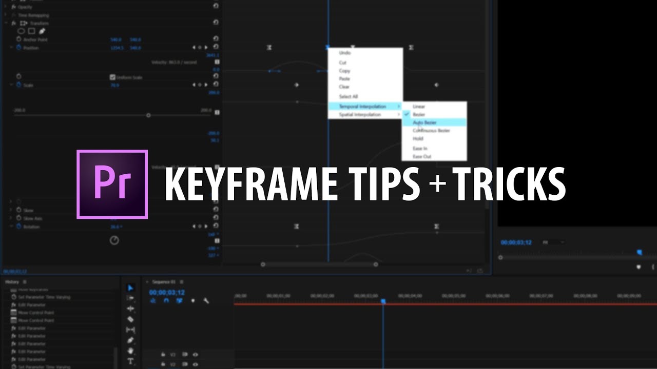 Premiere Pro Keyframe Tips Tricks Youtube