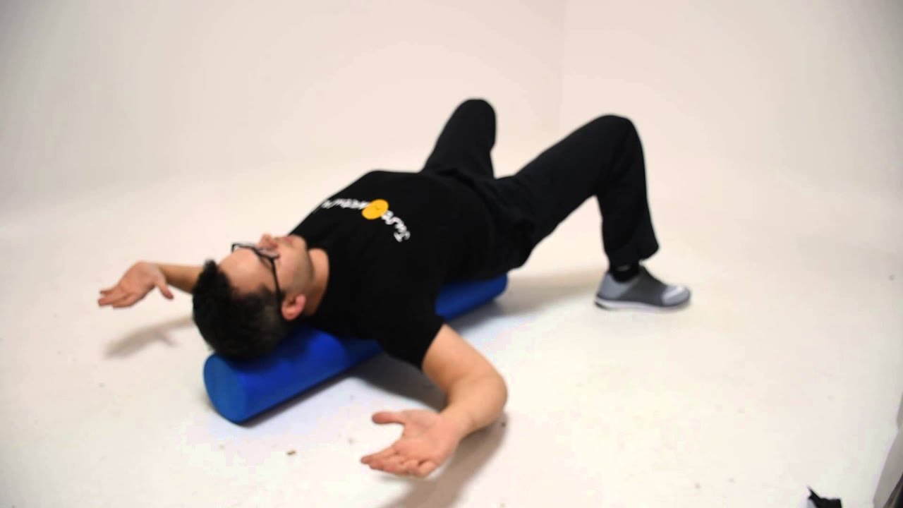 Pectoralis Stretch On Foam Roller Youtube