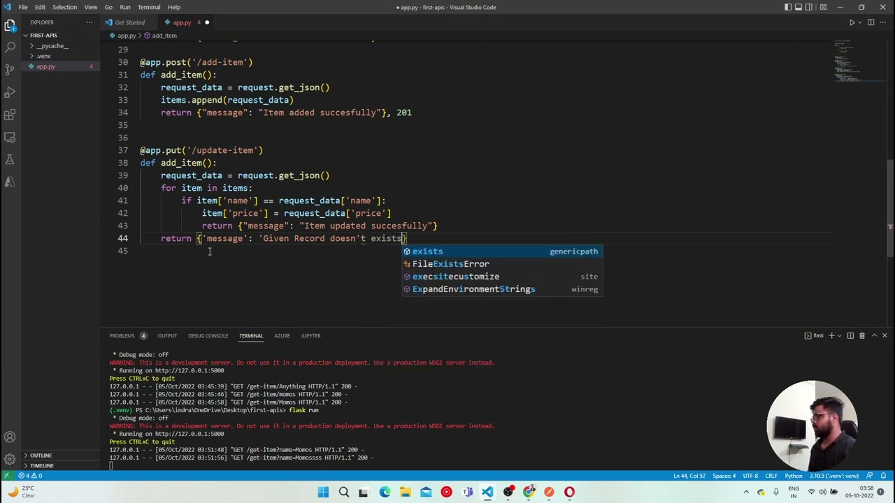 Creating Put Api Python In Hindi Youtube
