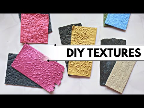 How To Make Your Own Polymer Clay Textures Diy Tutorial Youtube