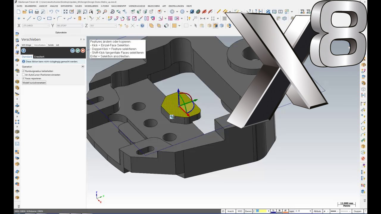 Mastercam X8 Design Youtube