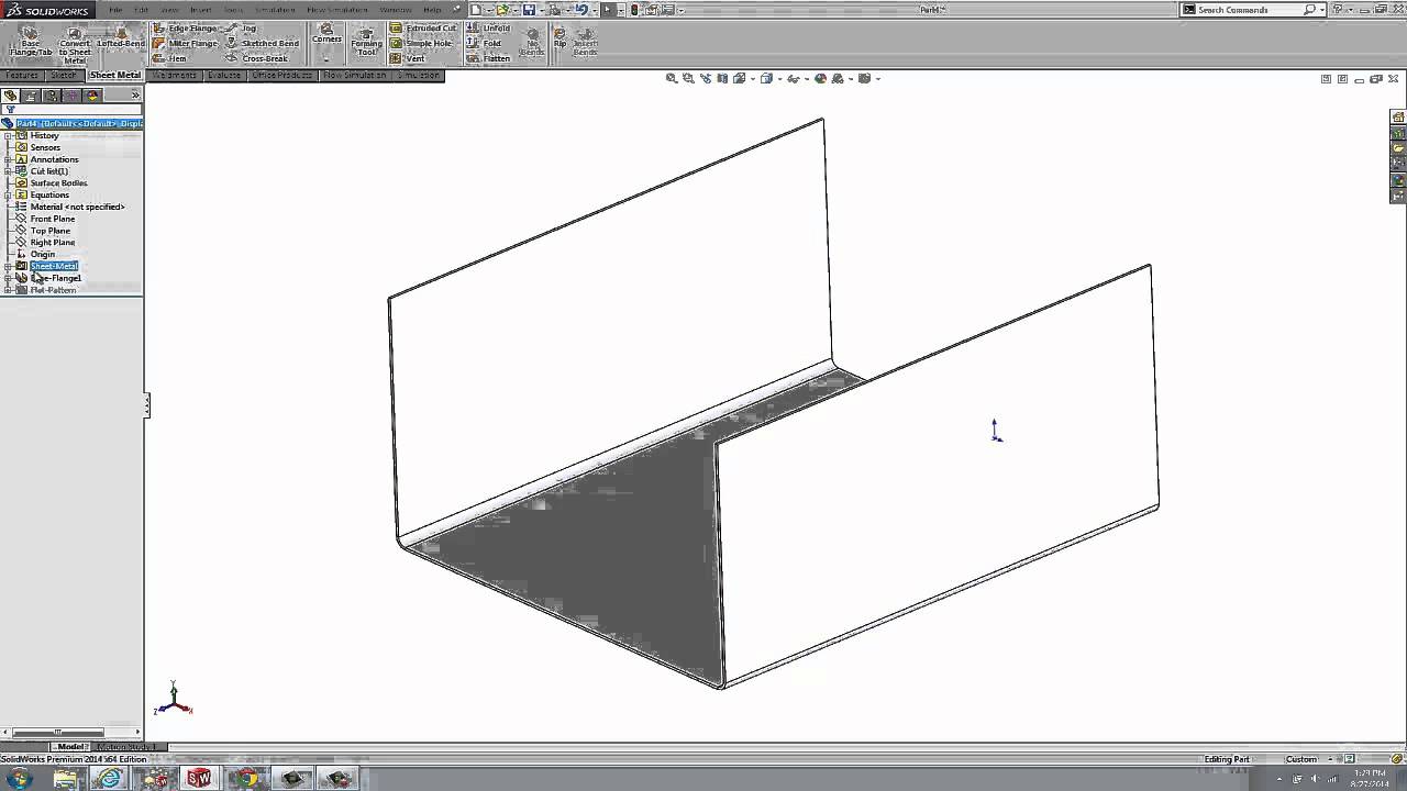 Flat Pattern Sheet Metal Drawing Solidworks At Benjamin Ferguson Blog