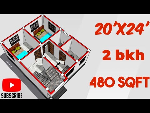 20x24 House Plans 24x20 House Design 24x20 House Plan Youtube