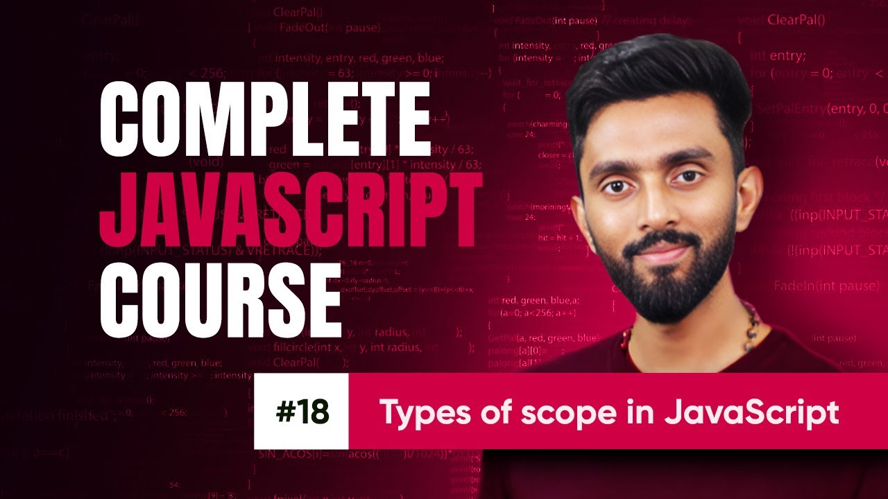 Types Of Scope In Javascript Day 18 Complete Javascript Course 2025
