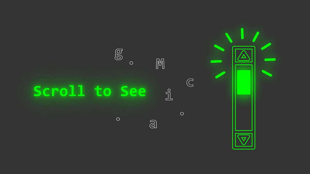 Text Scroll Animation Using Css Javascript Youtube